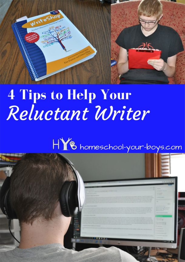 4 Tips to Help Your Reluctant Writer - Homeschool Your Boys