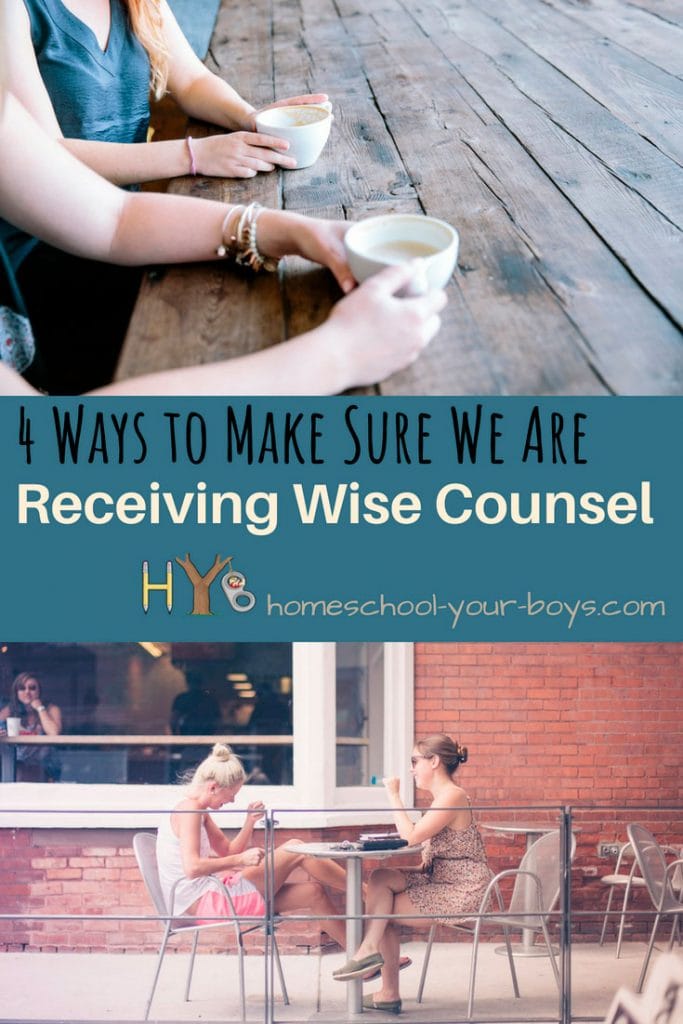 4 Ways to Make Sure We Are Receiving Wise Counsel - Homeschool Your Boys