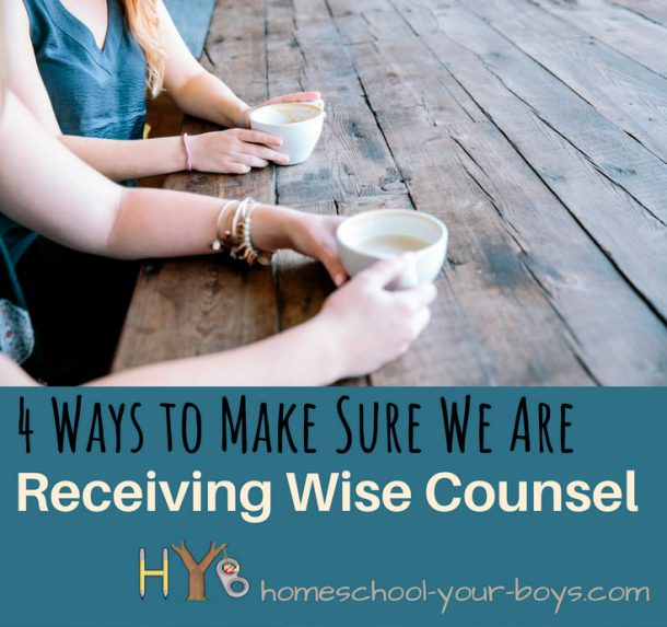 4 Ways to Make Sure We Are Receiving Wise Counsel - Homeschool Your Boys
