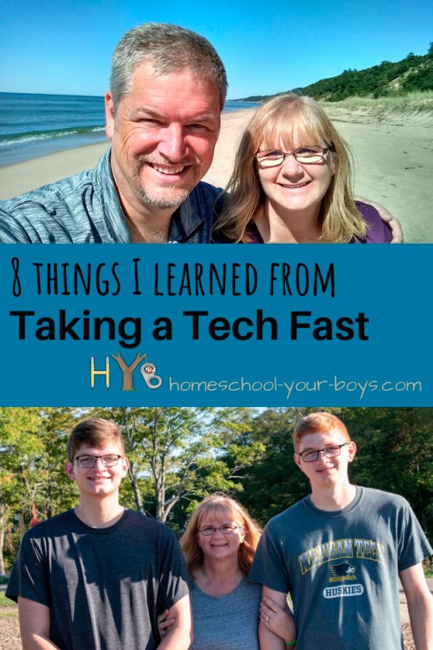8 Things I Learned from Taking a Tech Fast - Homeschool Your Boys