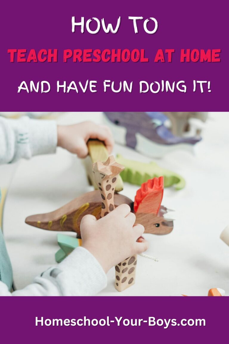How to Teach Preschool at Home and Have Fun Doing It - Homeschool Your Boys